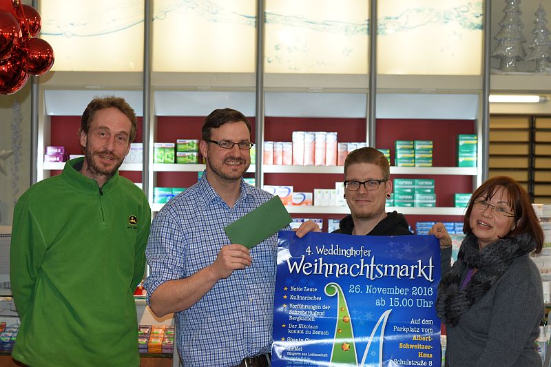 Grüne geben Erlös vom Weihnachtsmarkt an „Wir in Weddinghofen“ weiter ...
